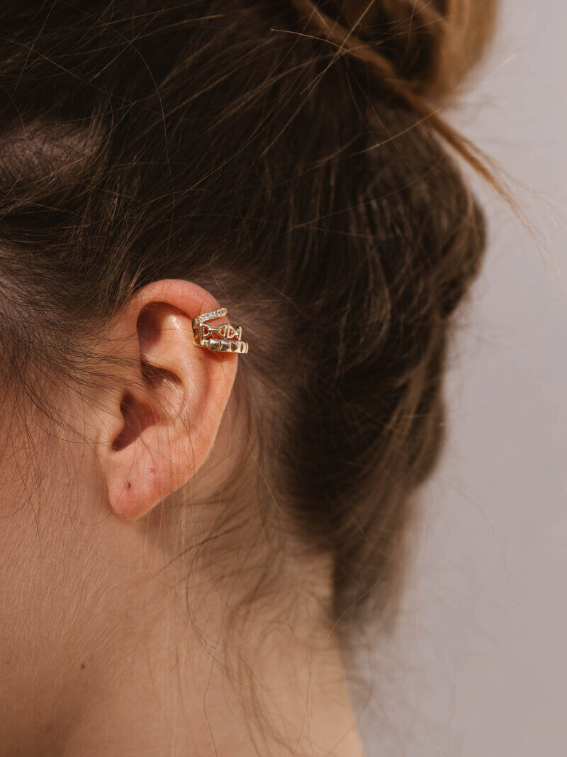 EAR CUFF | ΣΚΟΥΛΑΡΙΚΙΑ πάνω μέρος αυτιού - χωρίς τρύπα | Pikok .gr