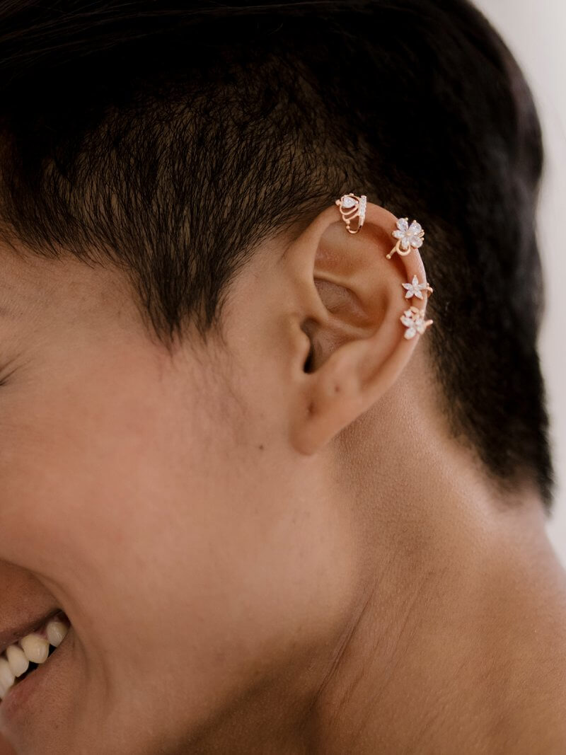 EAR CUFF | ΣΚΟΥΛΑΡΙΚΙΑ πάνω μέρος αυτιού - χωρίς τρύπα | Pikok .gr