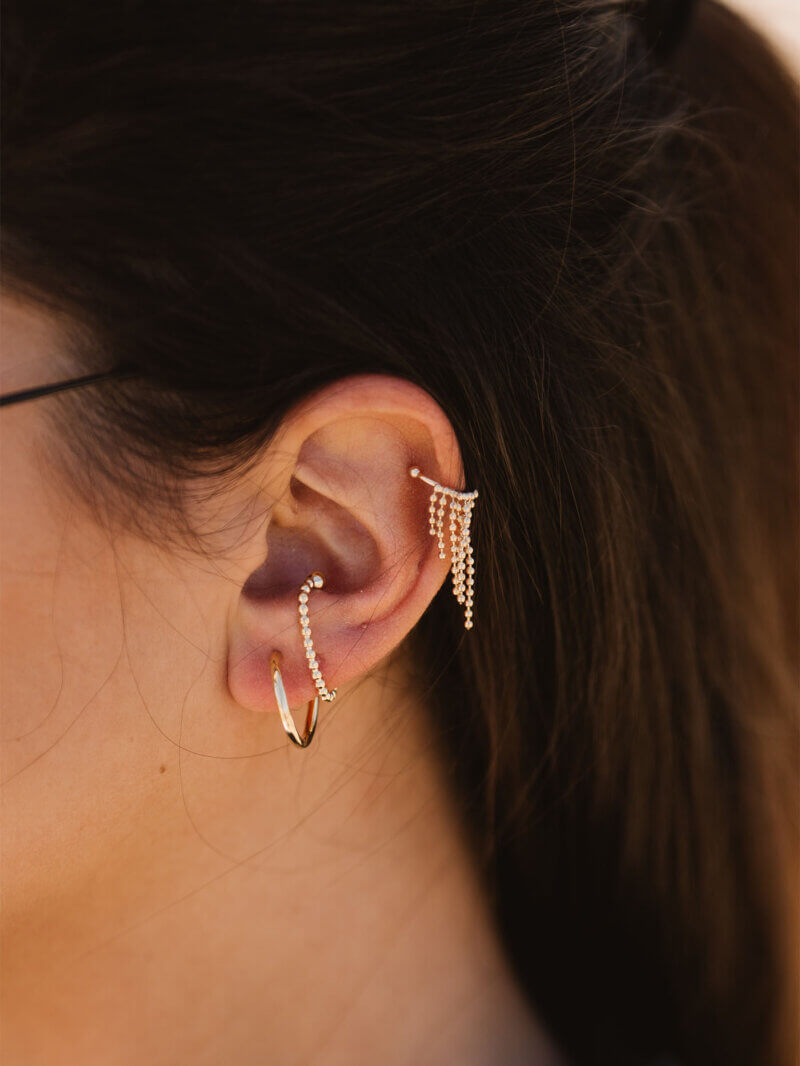 EAR CUFF | ΣΚΟΥΛΑΡΙΚΙΑ πάνω μέρος αυτιού - χωρίς τρύπα | Pikok .gr